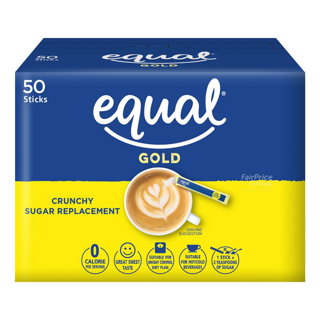 Equal Sweetener Sachets - Gold (Crunchy Granular) | NTUC FairPrice