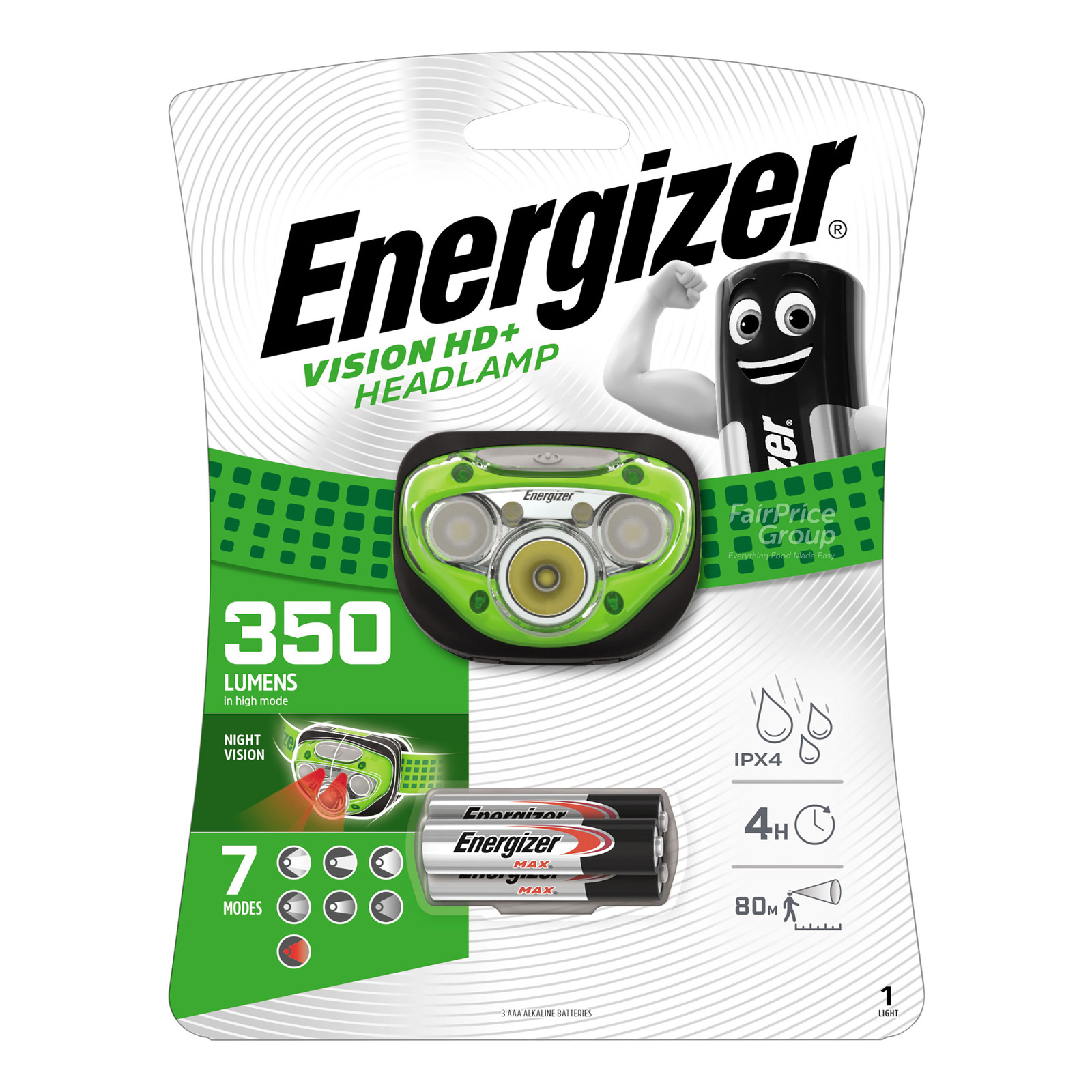 Energizer Vision HD + Headlight (5 LED) | NTUC FairPrice