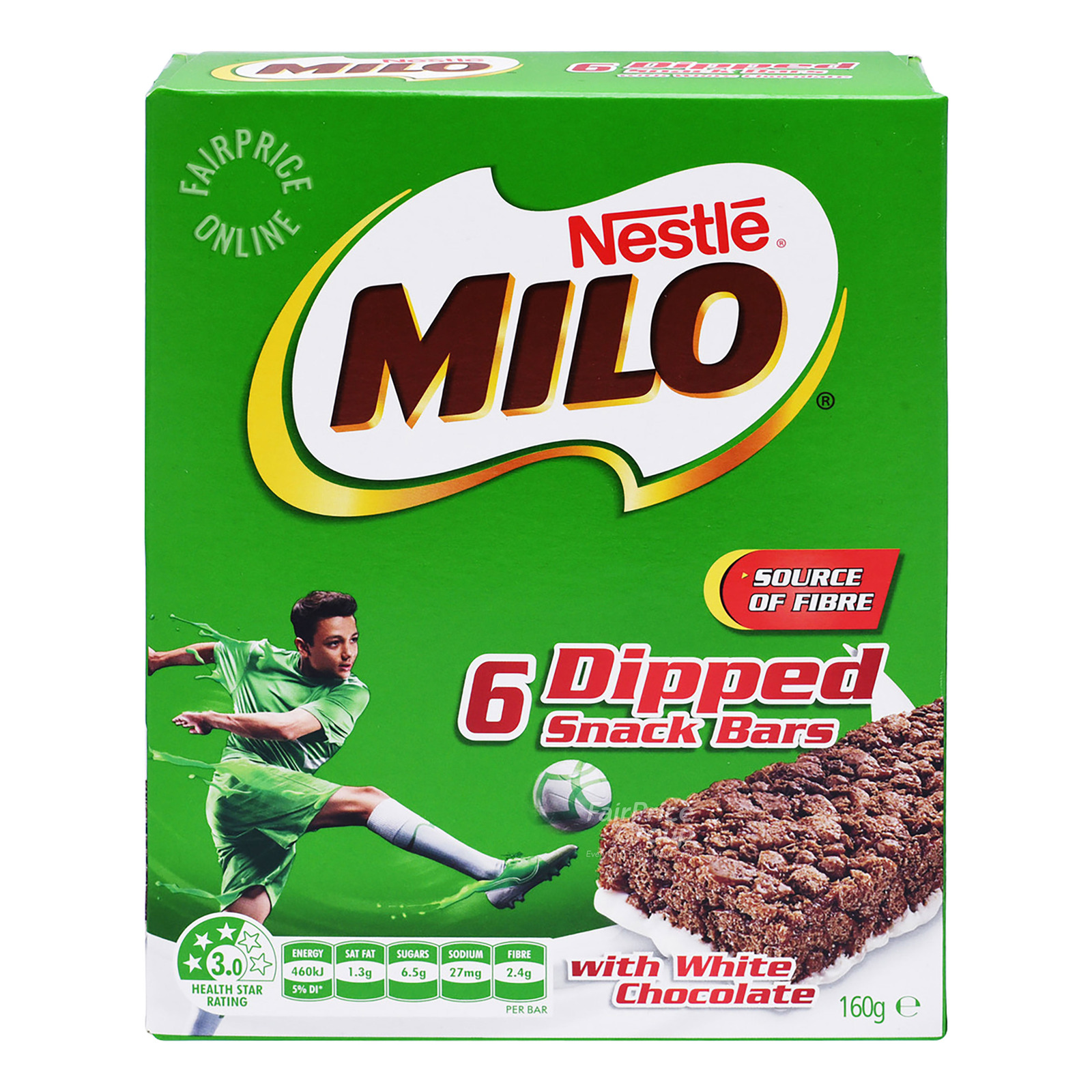 Milo Snack Bars - Dipped With White Chocolate | NTUC FairPrice