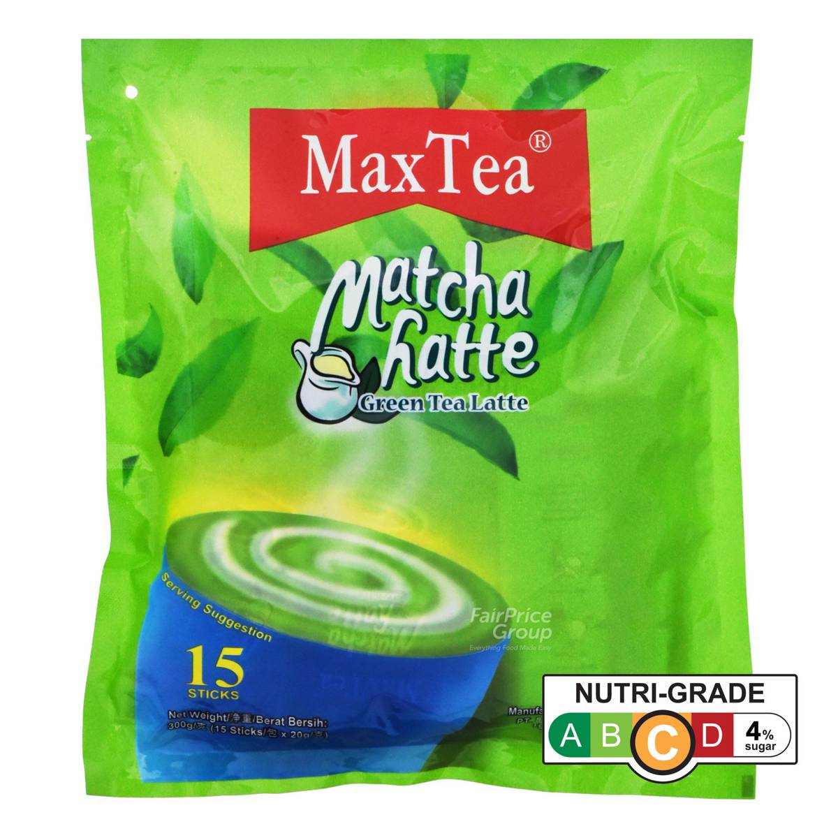MaxTea Instant Drink - Matcha Latte (Green Tea) | NTUC FairPrice