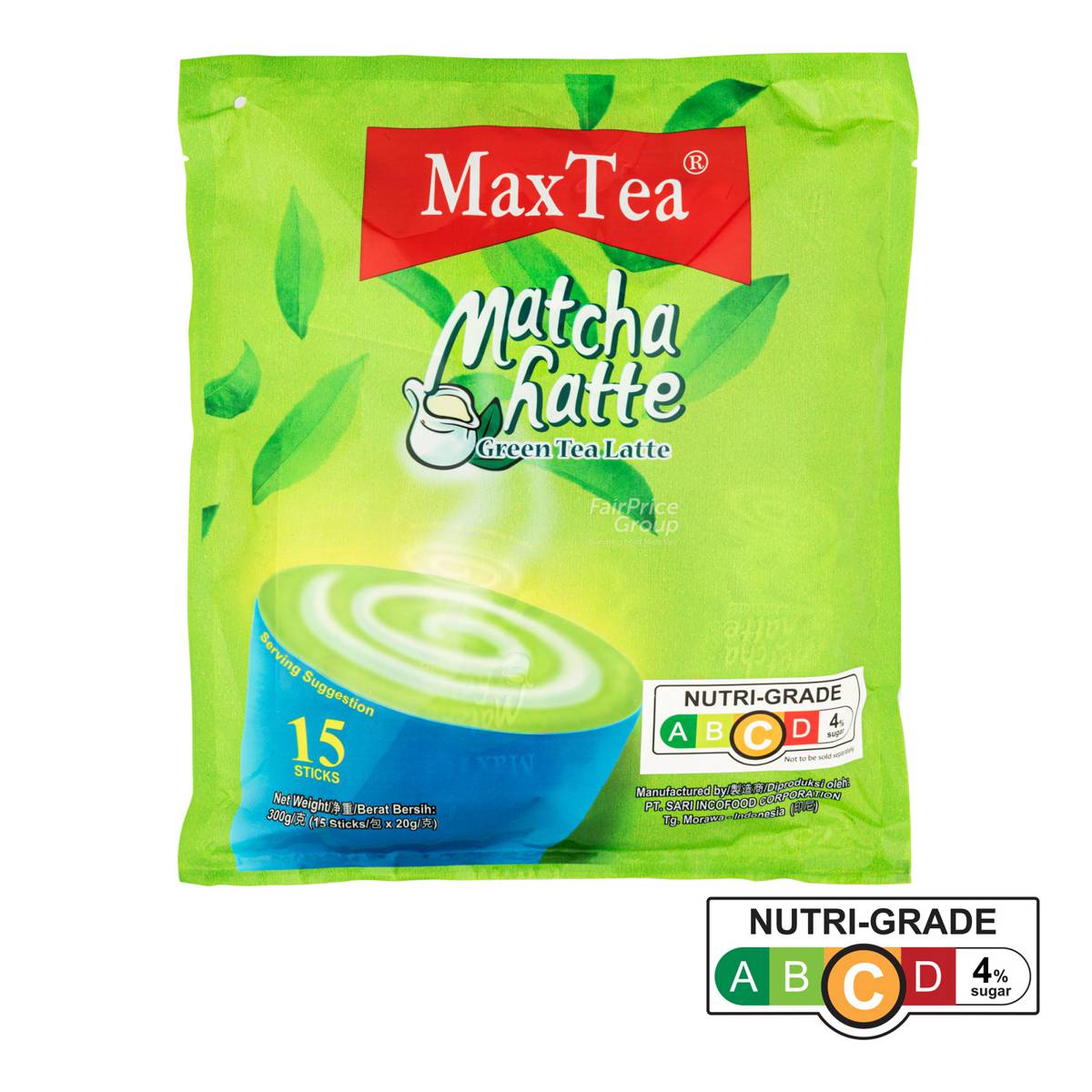 MaxTea Instant Drink - Matcha Latte (Green Tea) | NTUC FairPrice