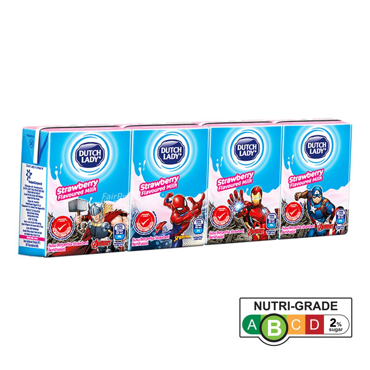 Dutch Lady Marvel UHT Kid Milk - Strawberry | NTUC FairPrice