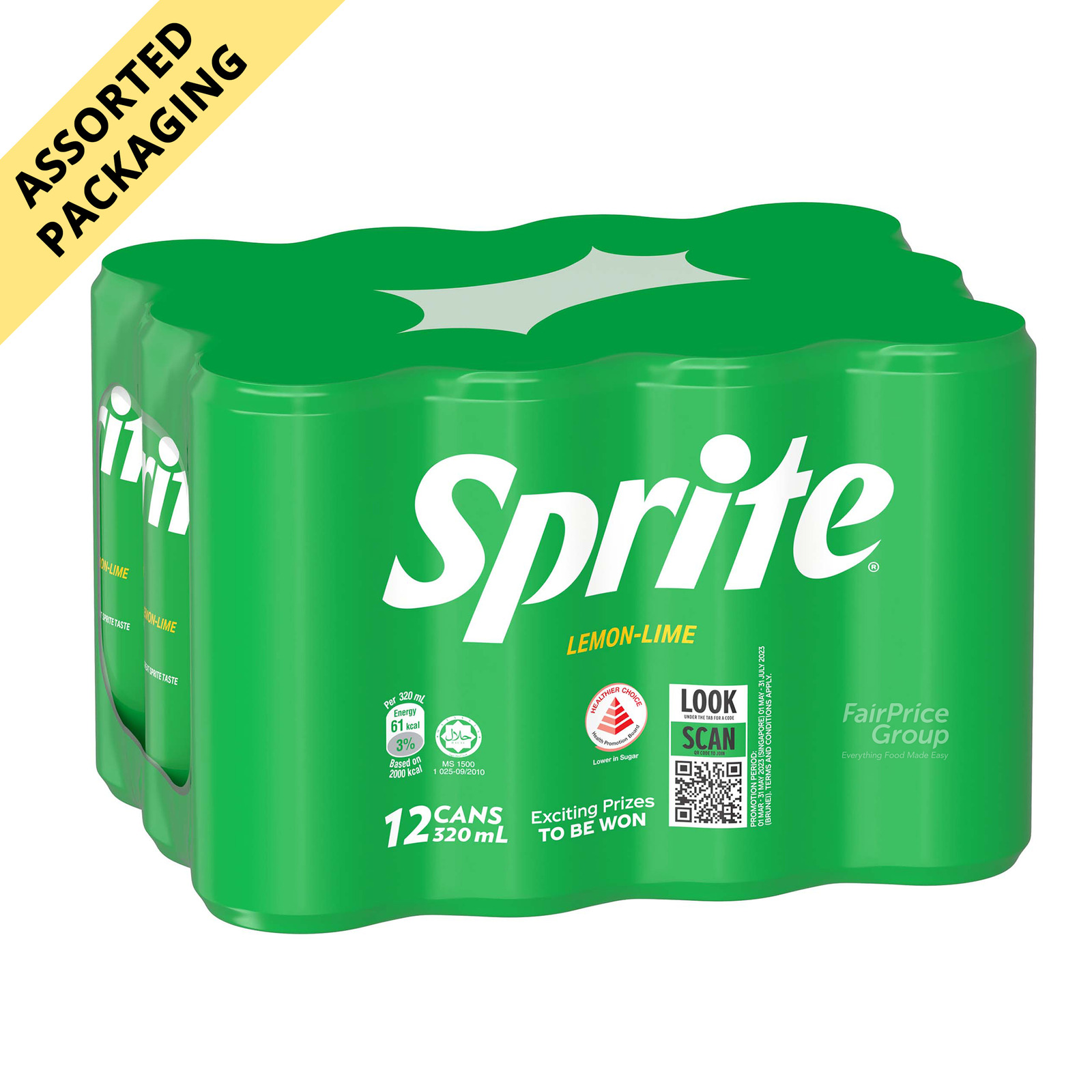 Sprite Sparkling Lemon Lime Can Drink | NTUC FairPrice