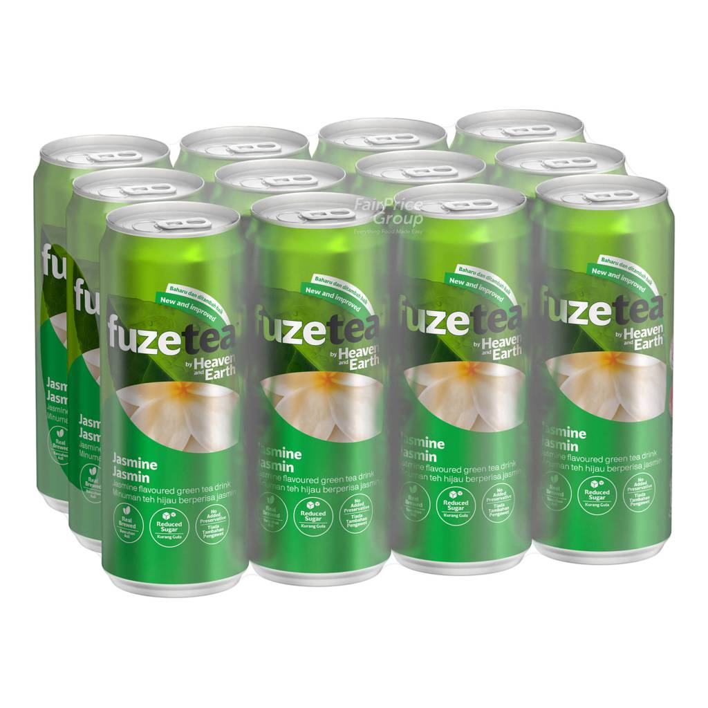 Fuze Tea Flavoured Green Tea Can Drink - Jasmine | NTUC FairPrice