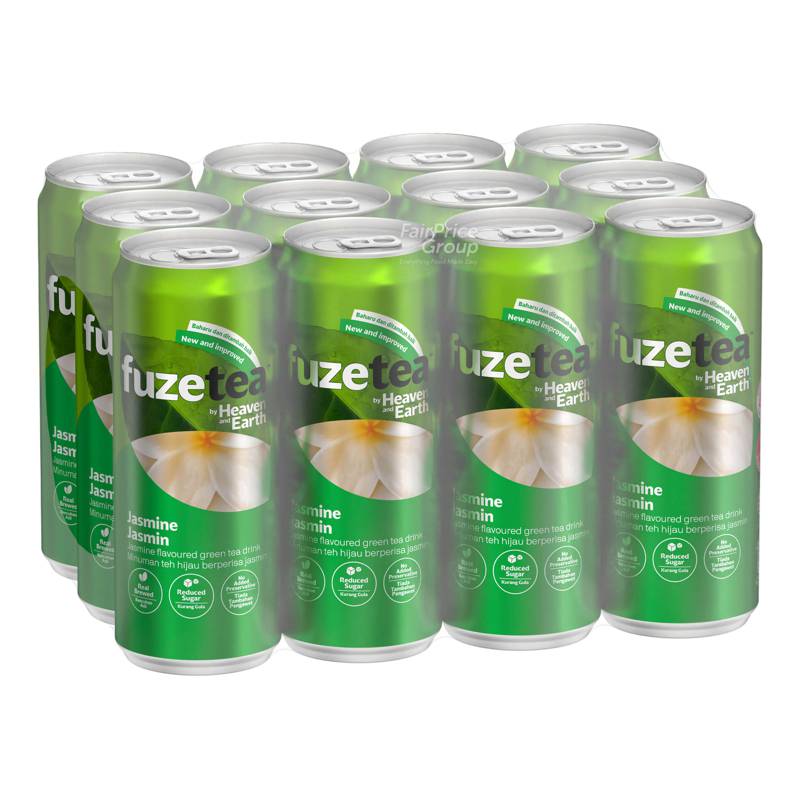 Fuze Tea Flavoured Green Tea Can Drink - Jasmine | NTUC FairPrice