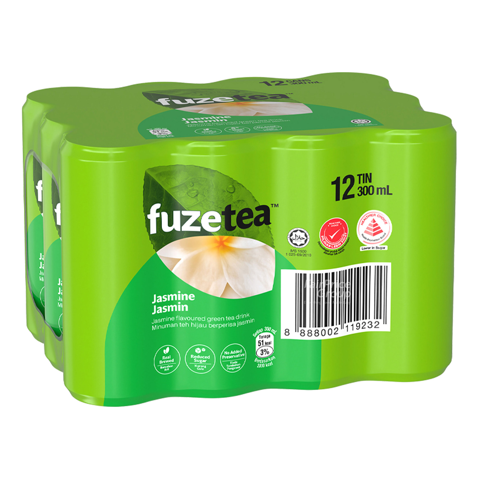 Fuze Tea Flavoured Green Tea Can Drink - Jasmine | NTUC FairPrice