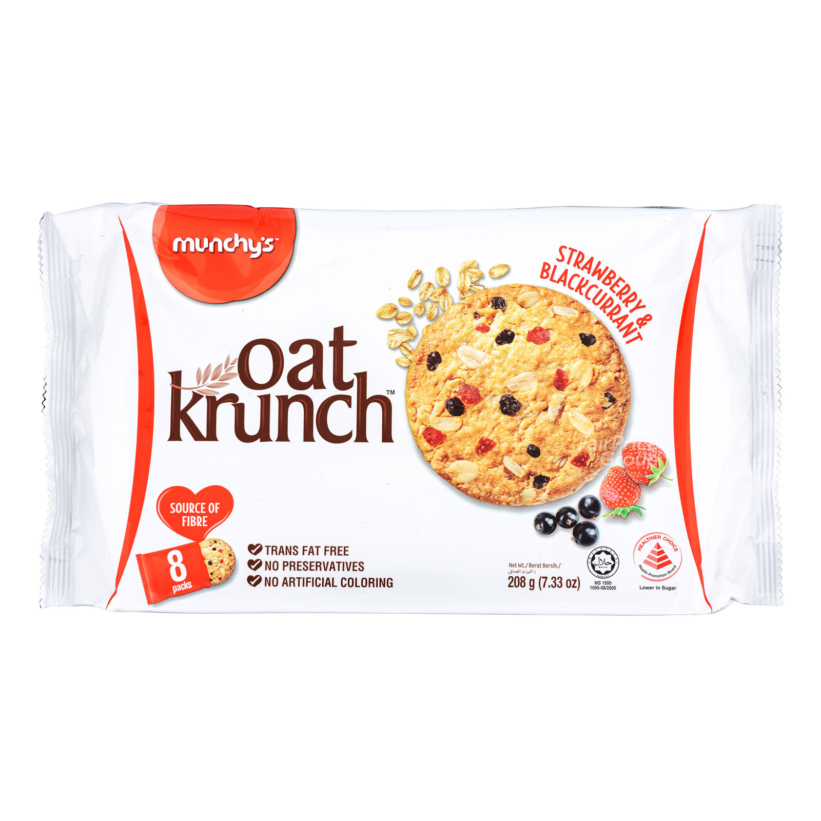Munchy's Oat Krunch Crackers - Strawberry & Blackcurrant | NTUC FairPrice