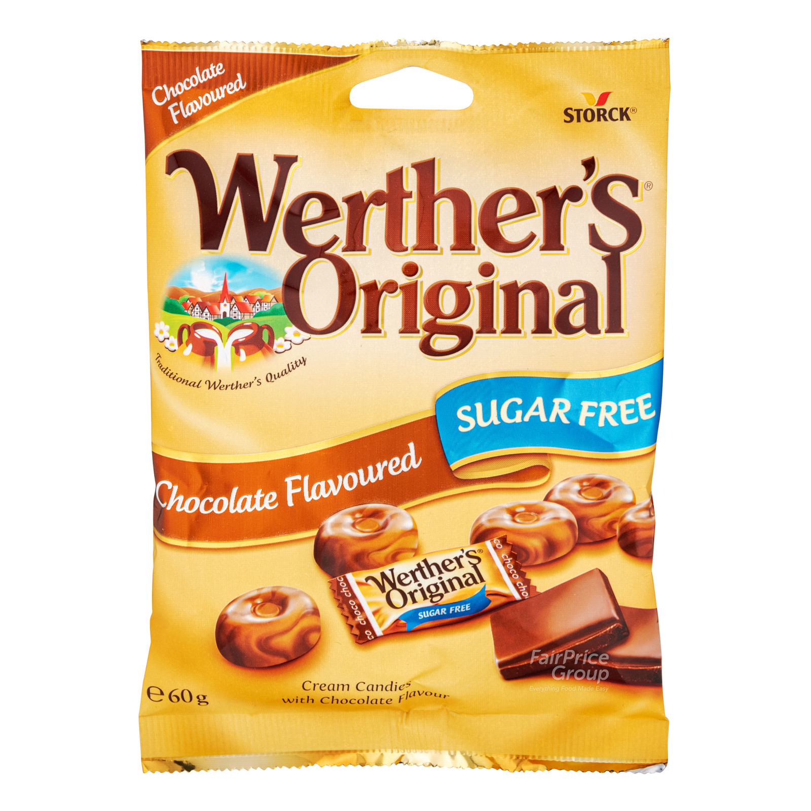 Storck Werther's Original Sugar Free Cream Candies - Chocolate | NTUC ...