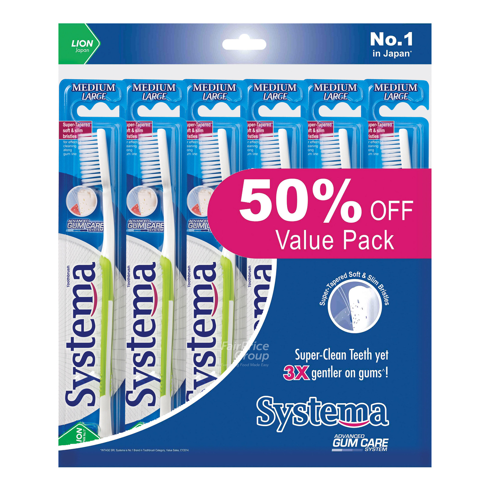 Systema Gum Care Toothbrush - Large (Medium) | NTUC FairPrice