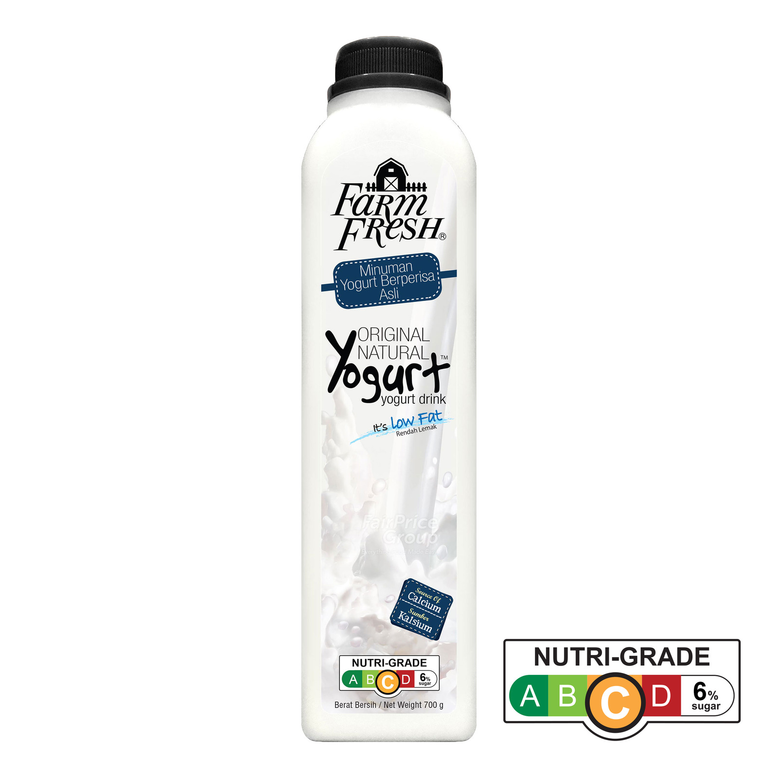 Farm Fresh Yogurt Bottle Drink - Original Natural | NTUC FairPrice