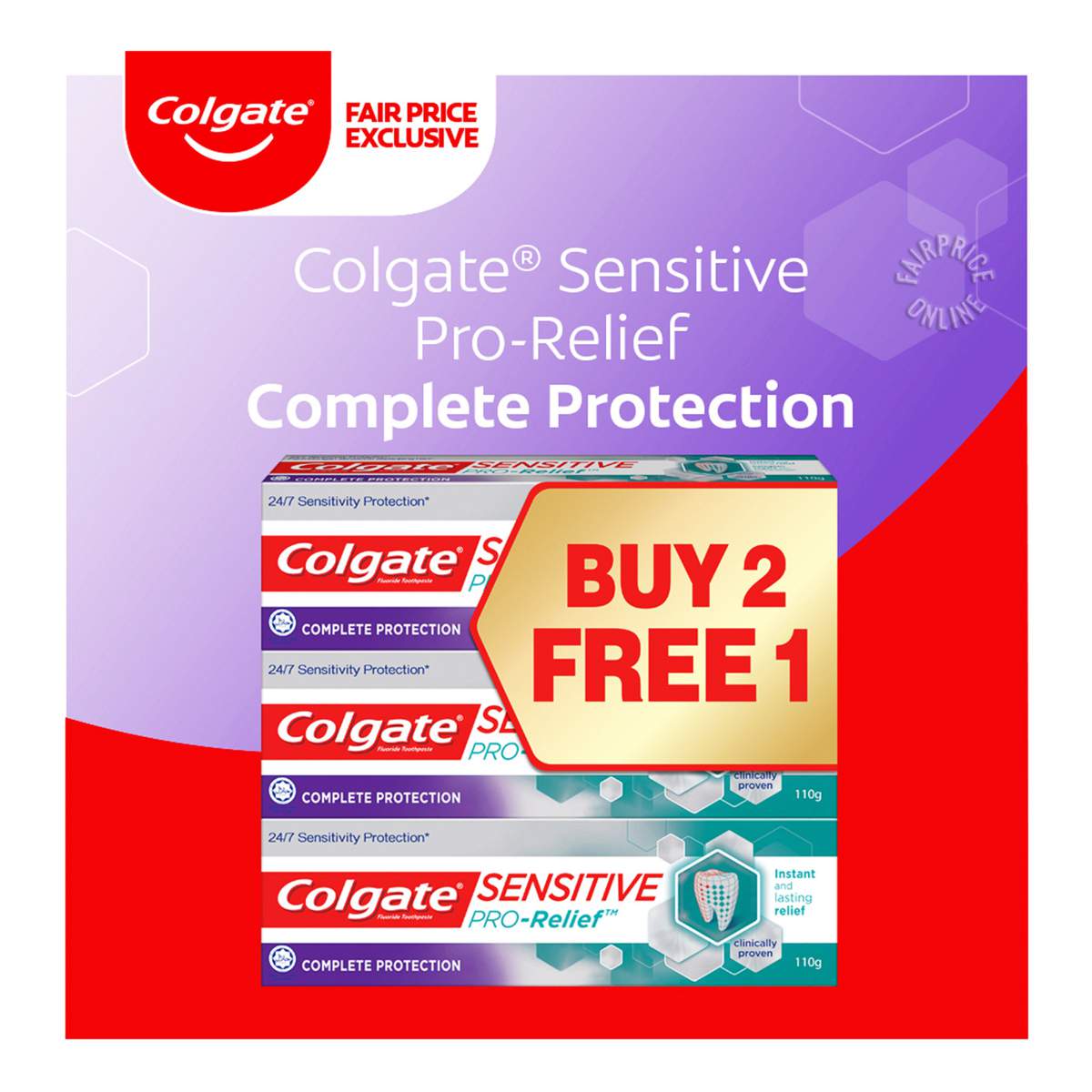 Colgate Sensitive Pro-Relief Toothpaste - Complete Protection | NTUC ...