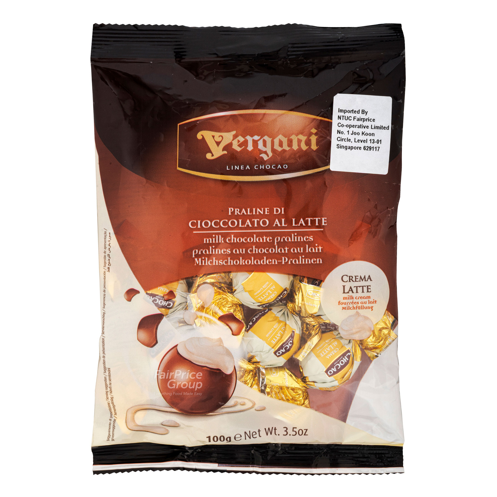 Vergani Chocao Chocolate - Milk | NTUC FairPrice