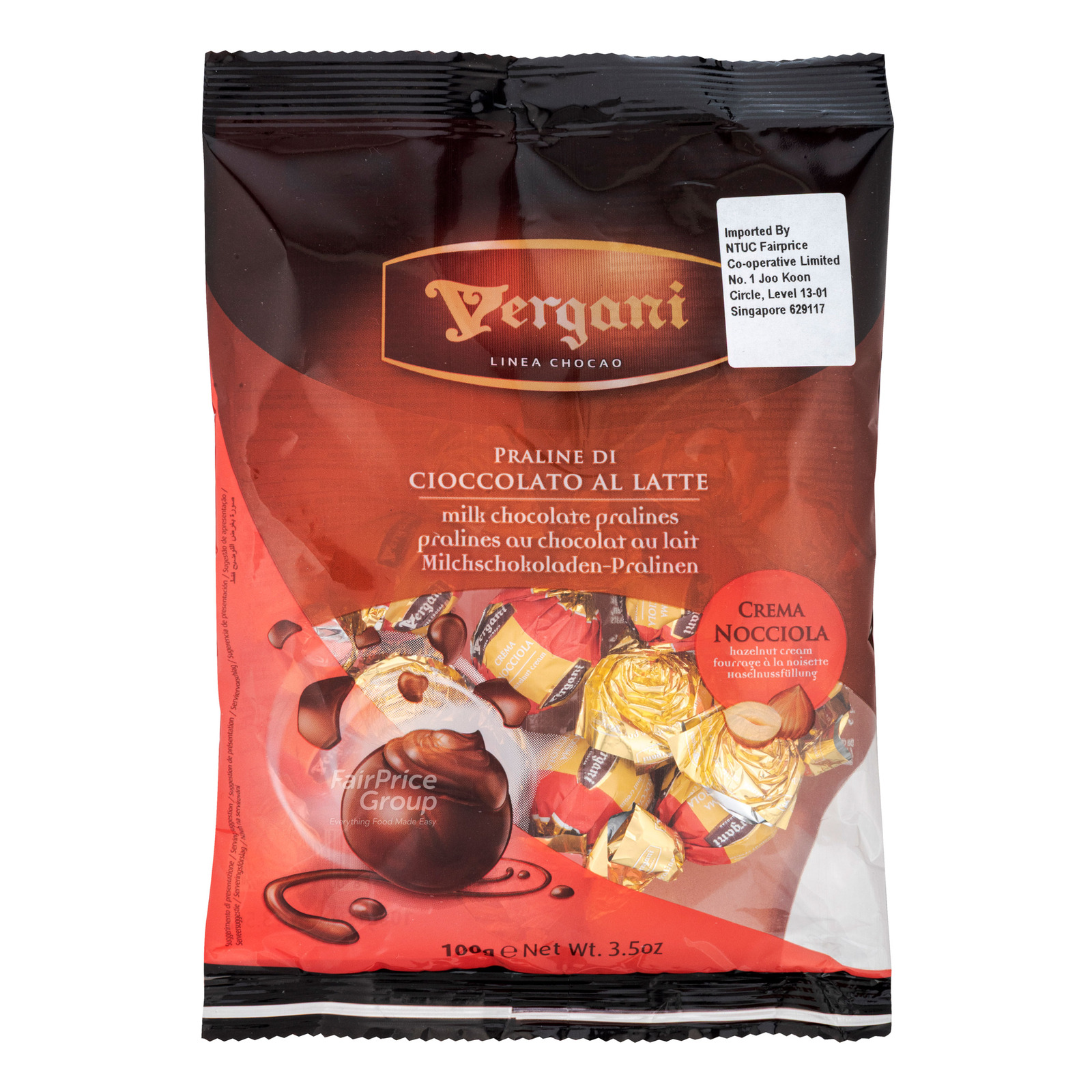 Vergani Chocao Chocolate - Hazelnut | NTUC FairPrice
