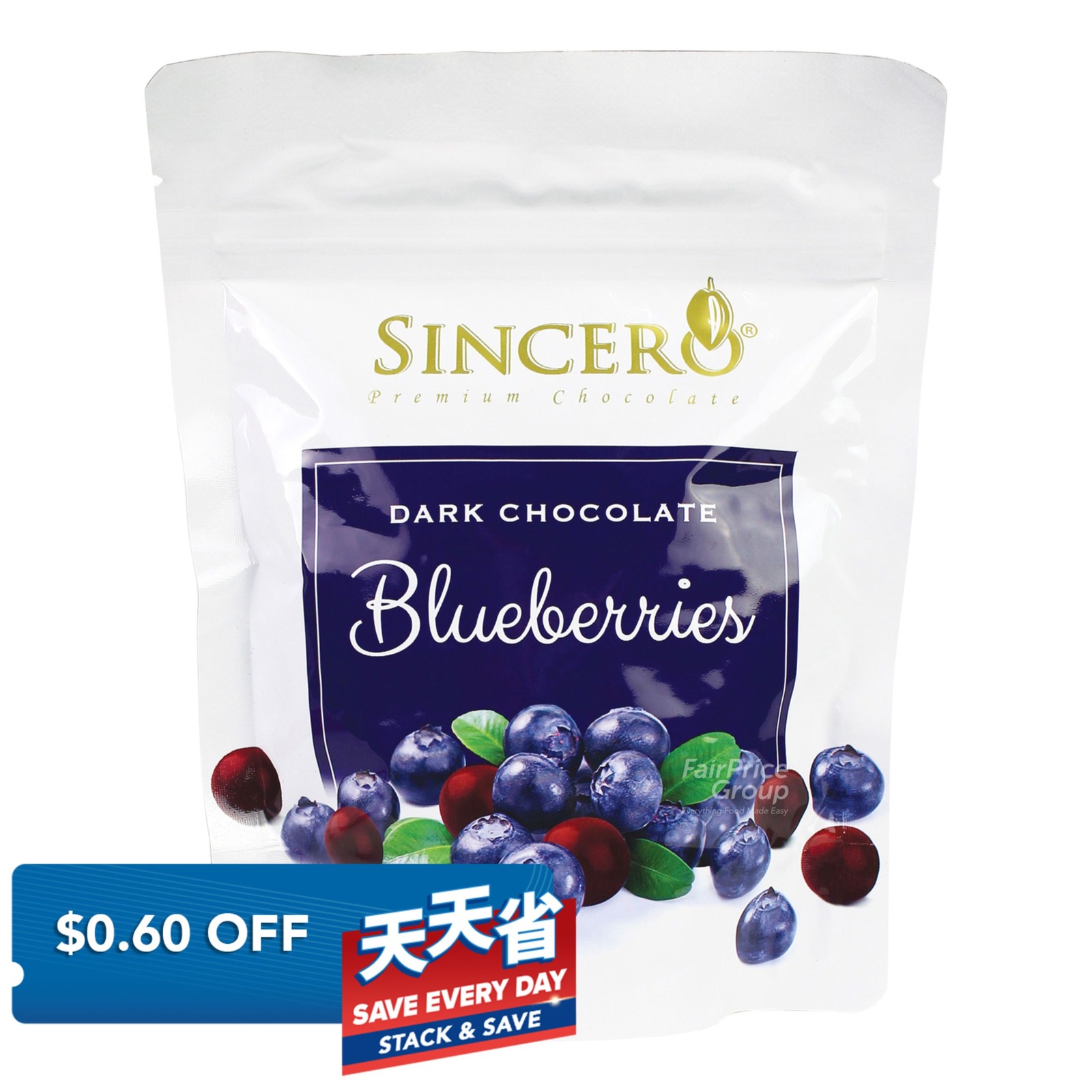 Sincero Premium Dark Chocolate - Blueberries | NTUC FairPrice