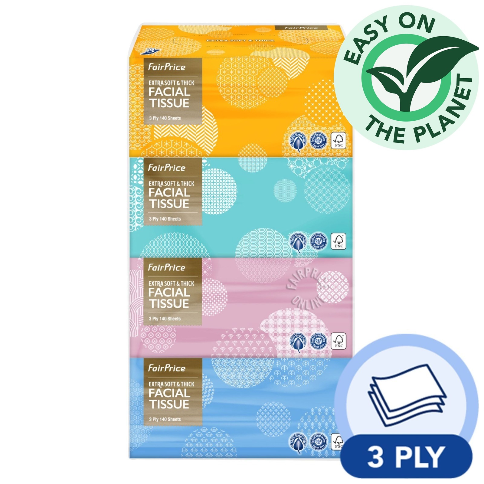 FairPrice Facial Tissue 3ply Box | NTUC FairPrice