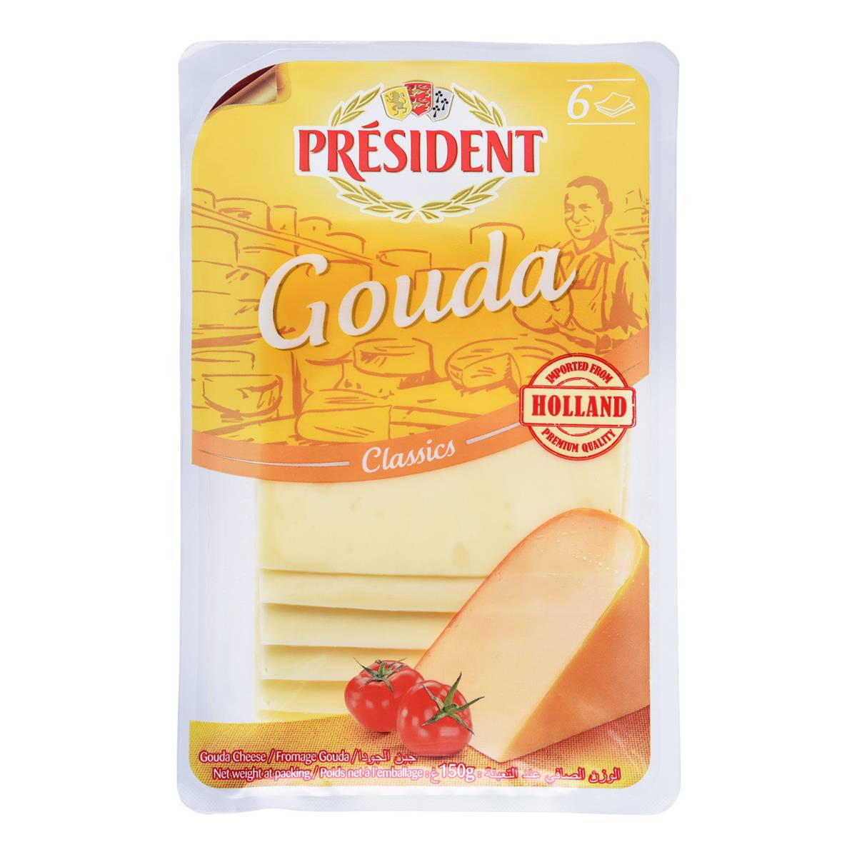 President Classics Cheese Slice - Gouda | NTUC FairPrice