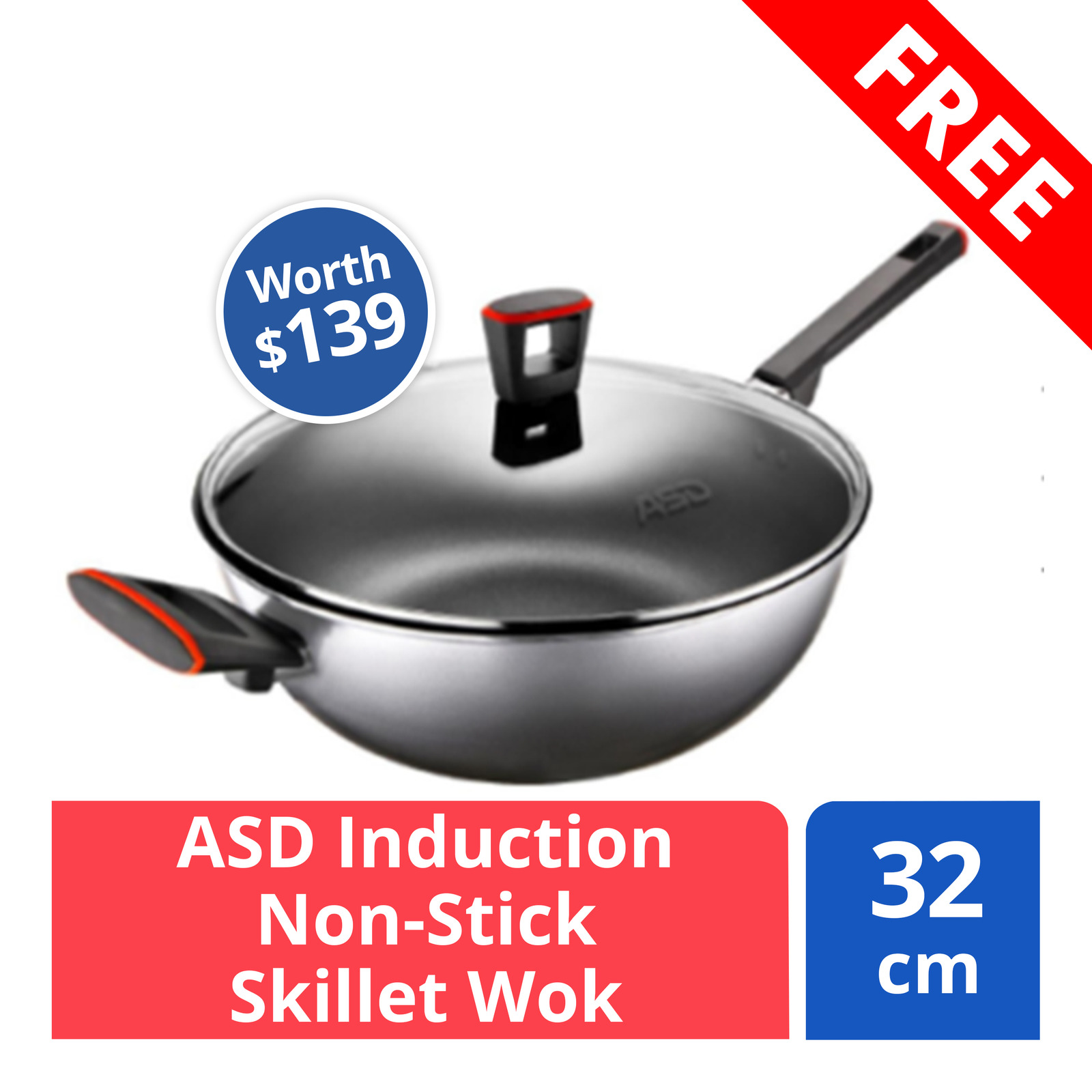 FREE ASD Non-Stick Skillet Wok (worth $139) | NTUC FairPrice