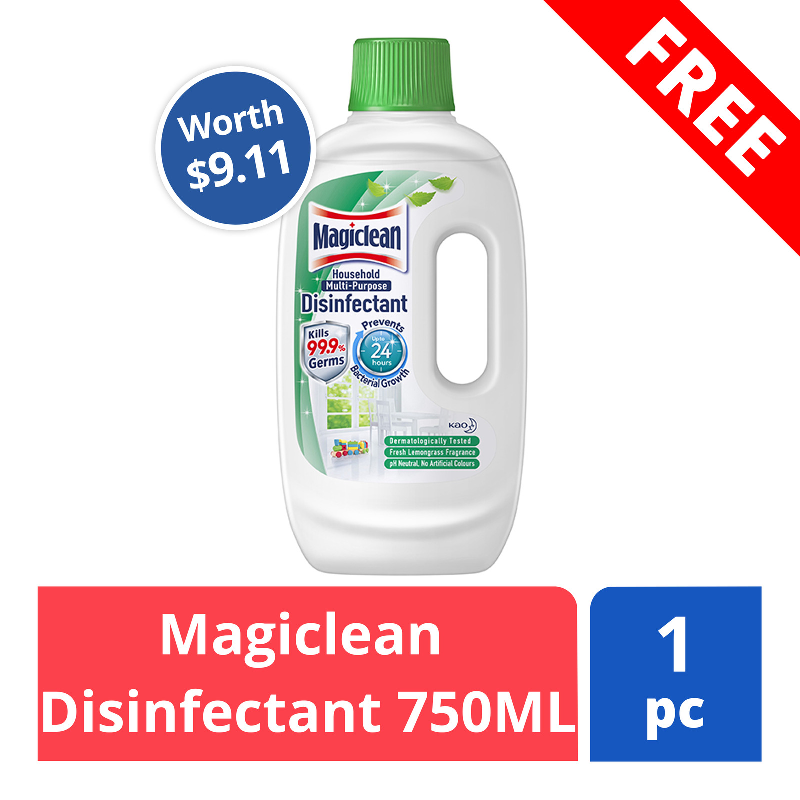 FREE Magiclean Disinfectant 750ML (worth $9.11) | NTUC FairPrice