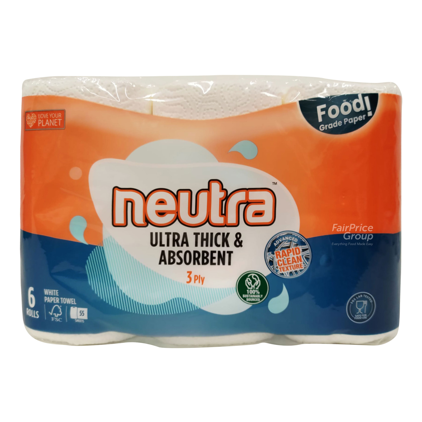 Neutra Ultra Paper Towel - Strength & Absorbent (3ply) | NTUC FairPrice