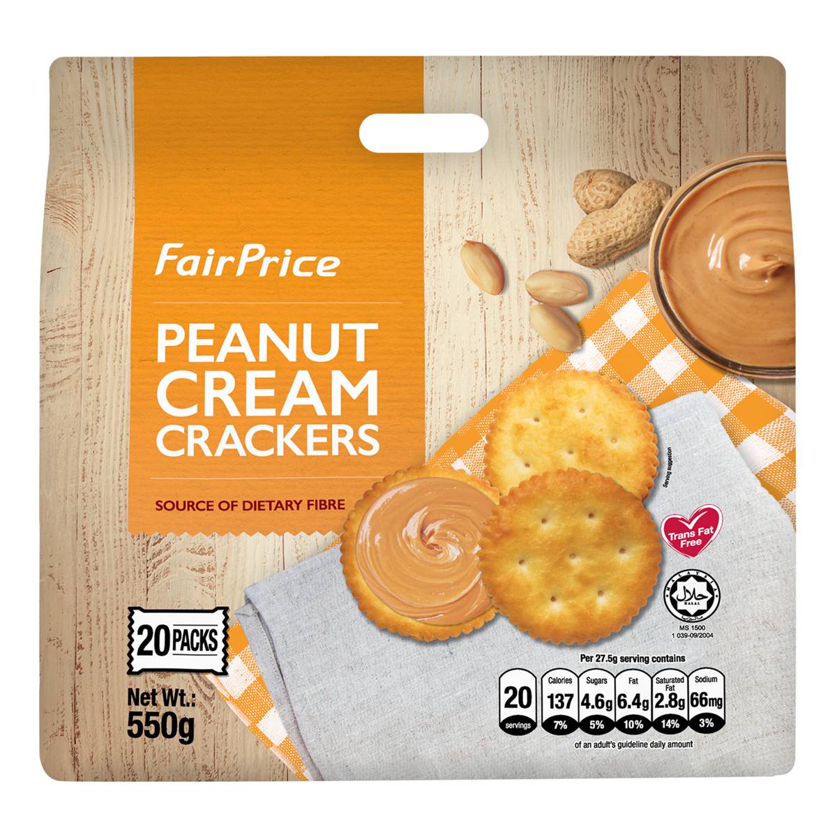 FairPrice Cream Crackers - Peanut | NTUC FairPrice