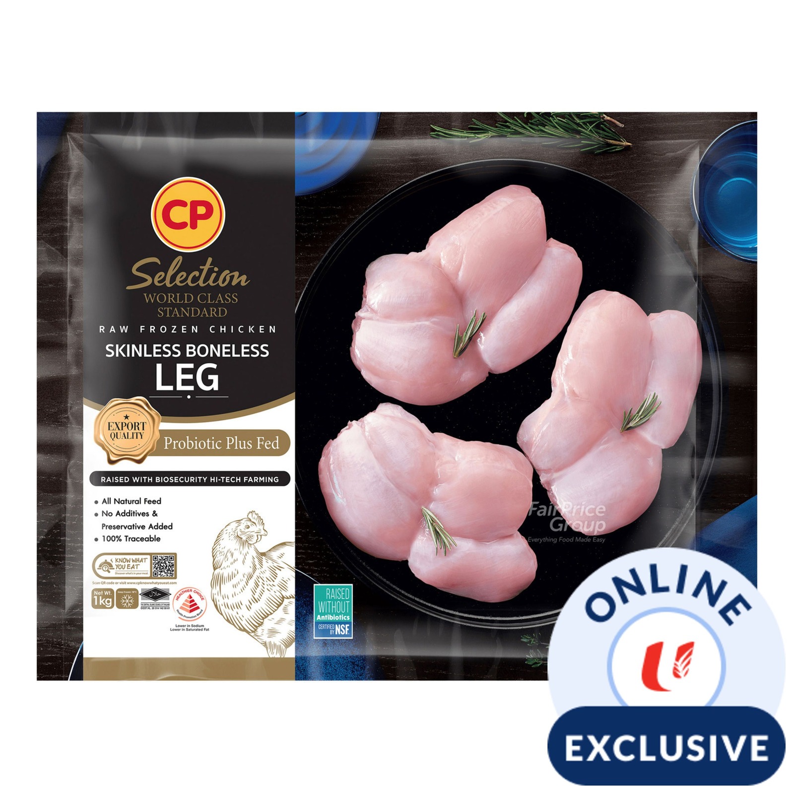 CP Selection Raw Frozen Chicken Leg – Boneless Skinless for $10.45 from ...