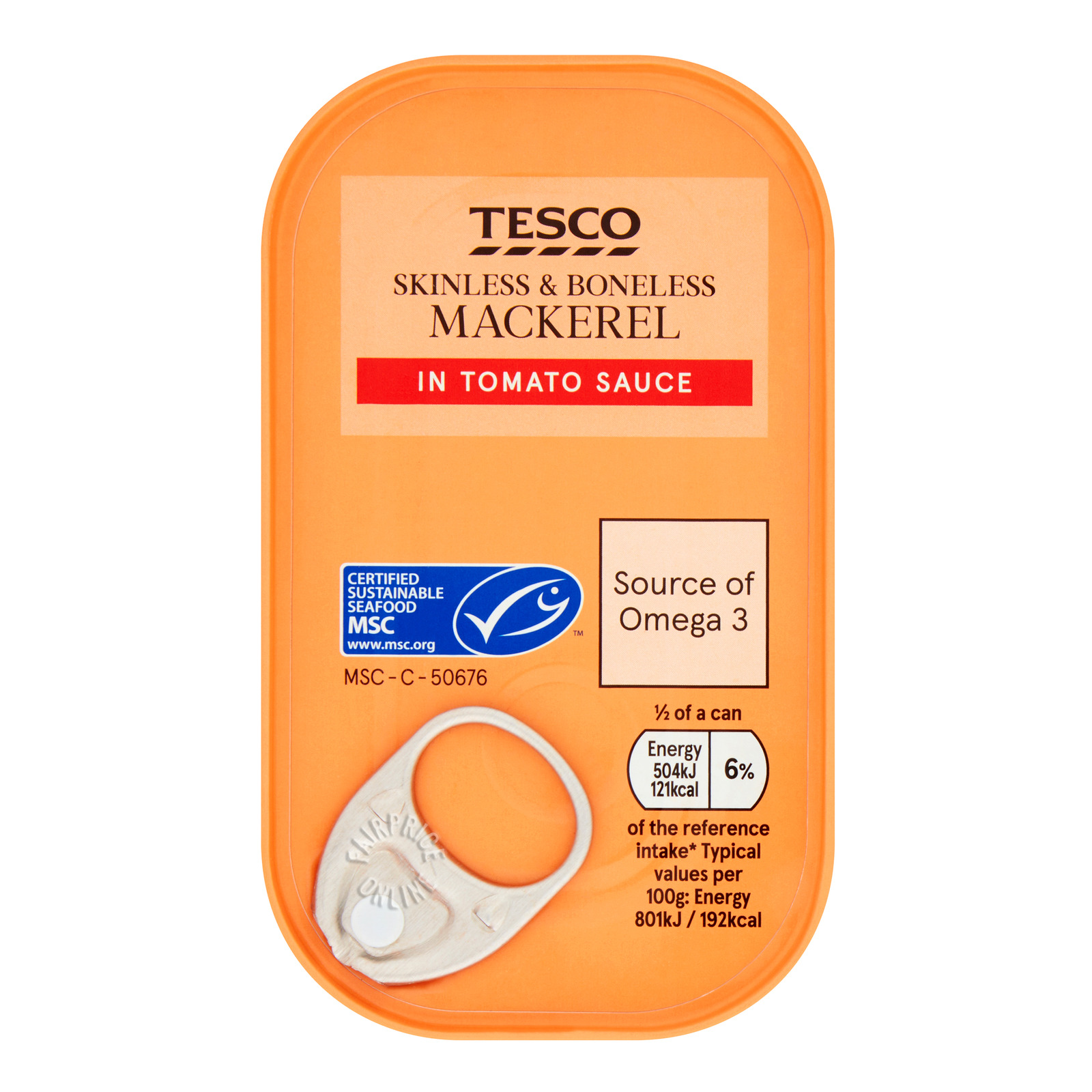 Tesco Mackerel Fillets in Tomato Sauce | NTUC FairPrice