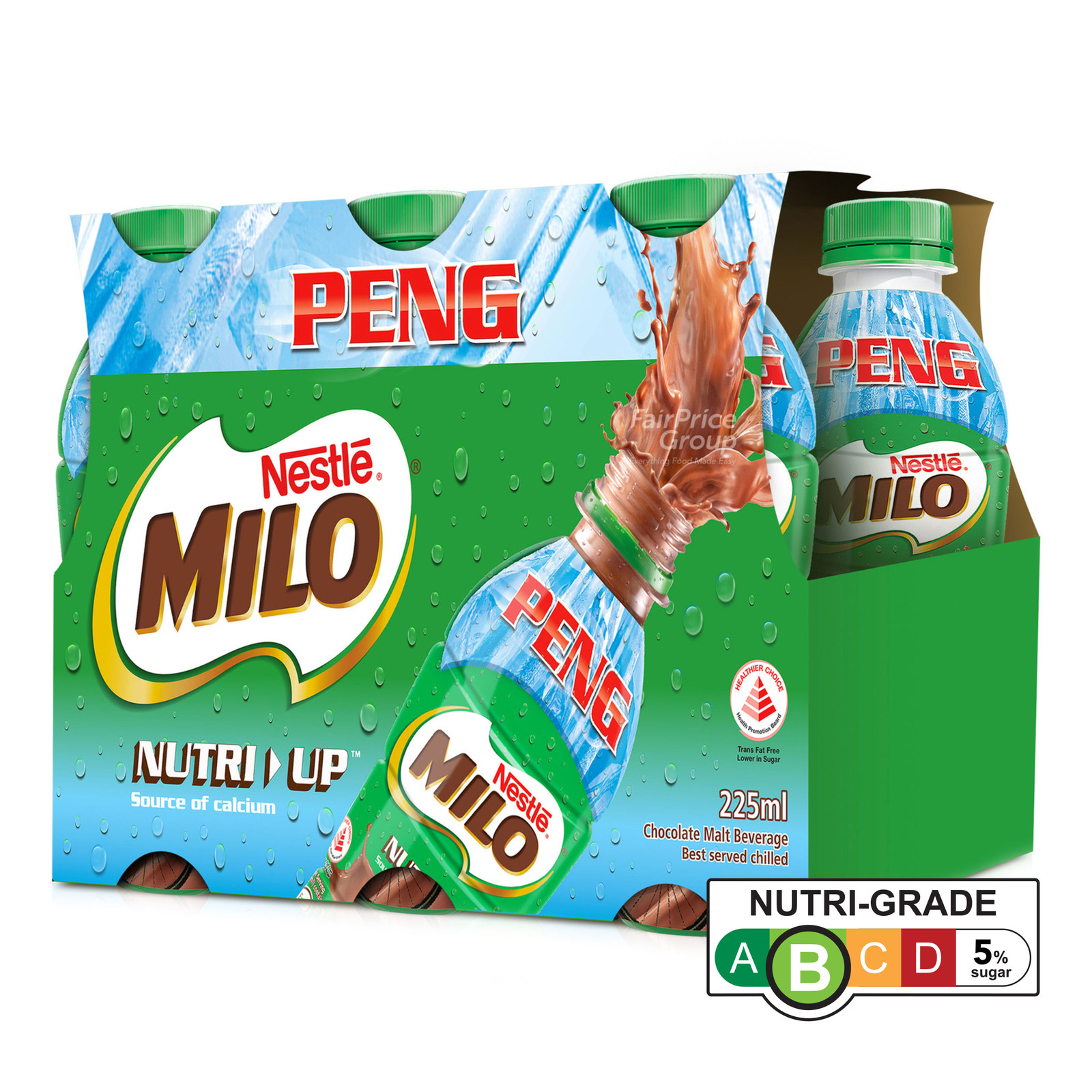 Milo Chocolate Malt Milk Bottle Drink - Peng | NTUC FairPrice