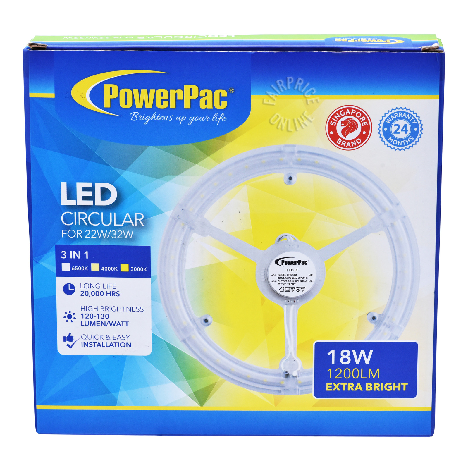 PowerPac LED Circular Light - Extra Bright (PPC180) | NTUC FairPrice