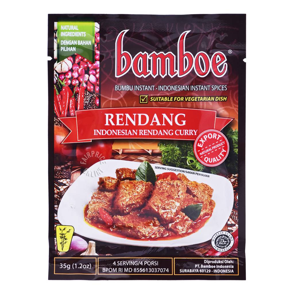 Bamboe Instant Spices - Rendang (Indonesian Rendang Curry) | NTUC FairPrice
