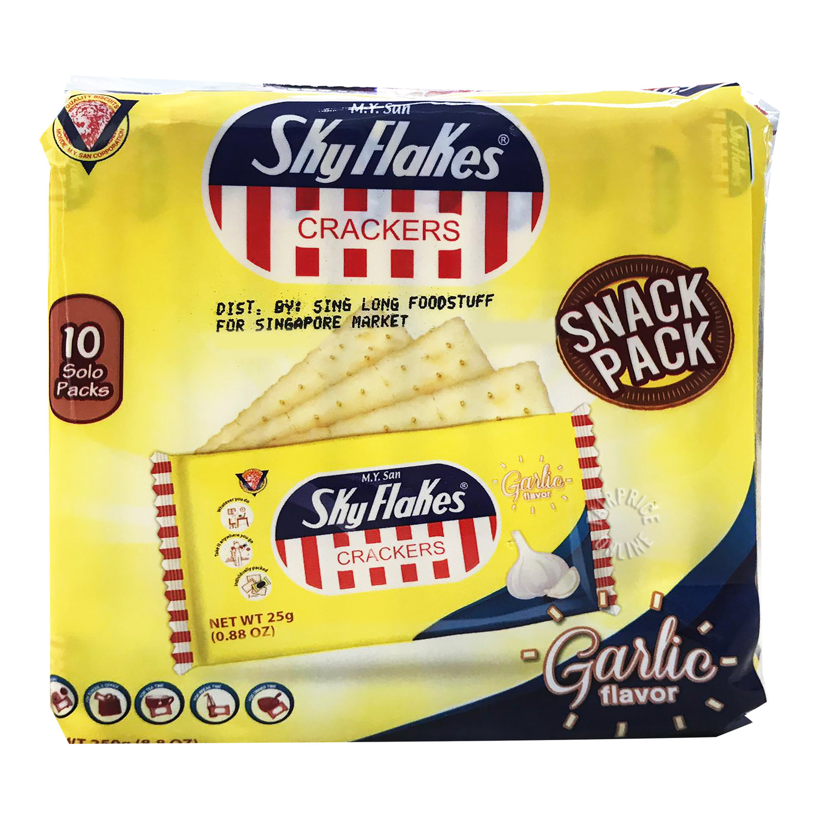 SkyFlakes Crackers Snack Pack - Garlic | NTUC FairPrice