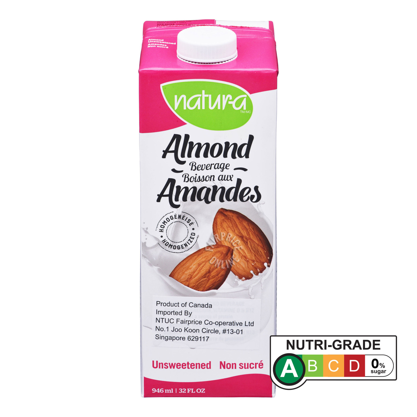 Natur-A Fortified Almond Beverage - Unsweetened | NTUC FairPrice
