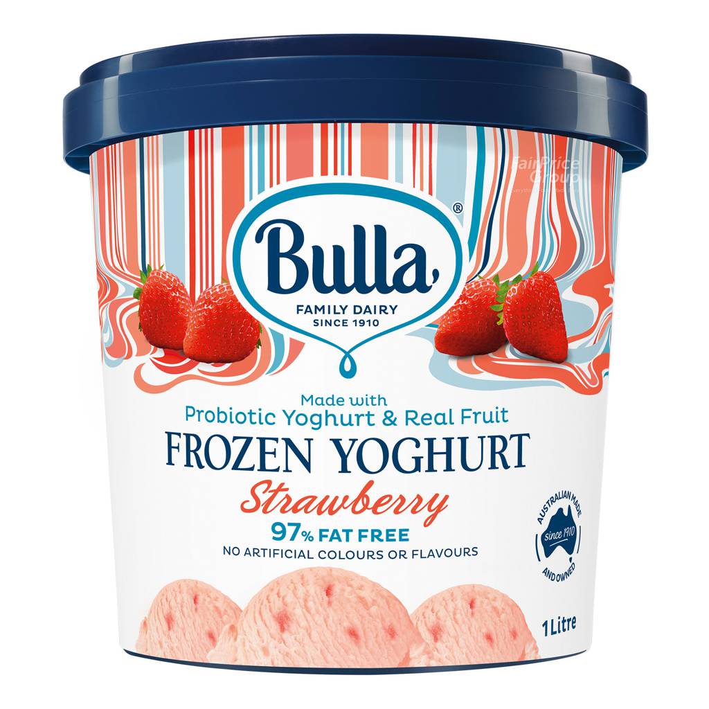 Bulla Frozen Yoghurt - Strawberry | NTUC FairPrice
