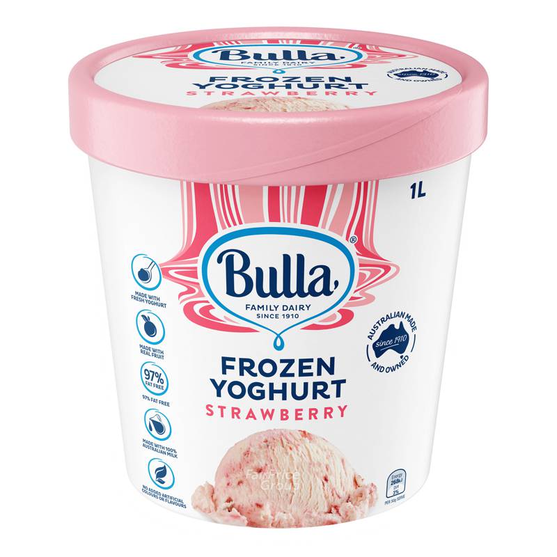 Bulla Frozen Yoghurt - Strawberry | NTUC FairPrice