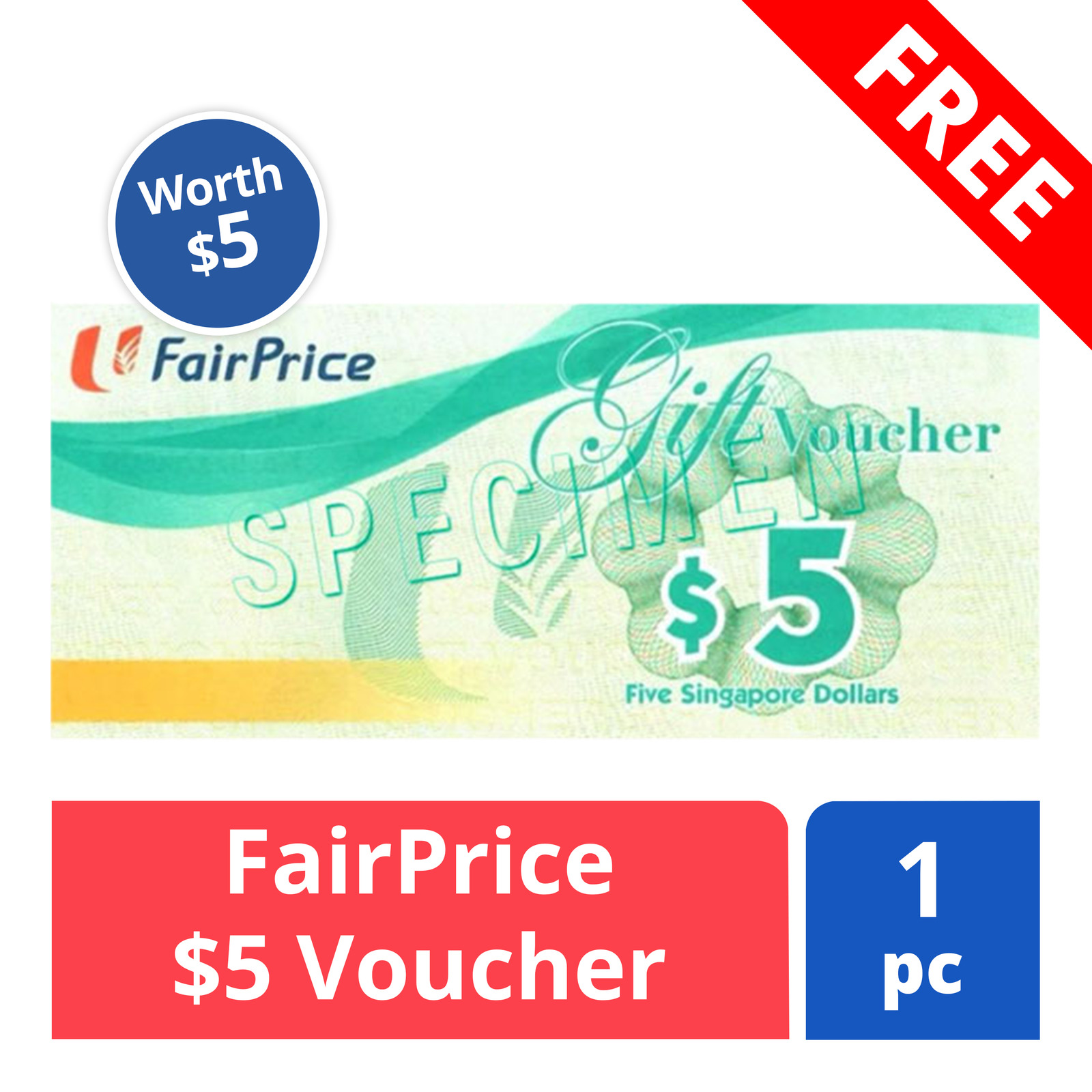 FREE FairPrice $5 Voucher (worth $5) | NTUC FairPrice
