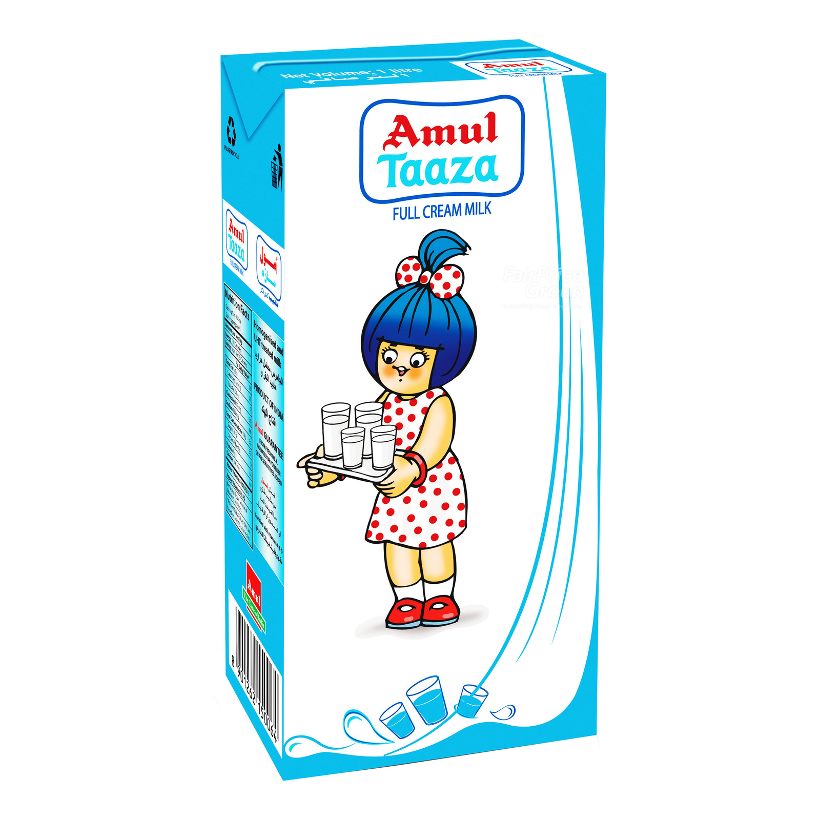 Amul Taaza UHT Full Cream Milk | NTUC FairPrice