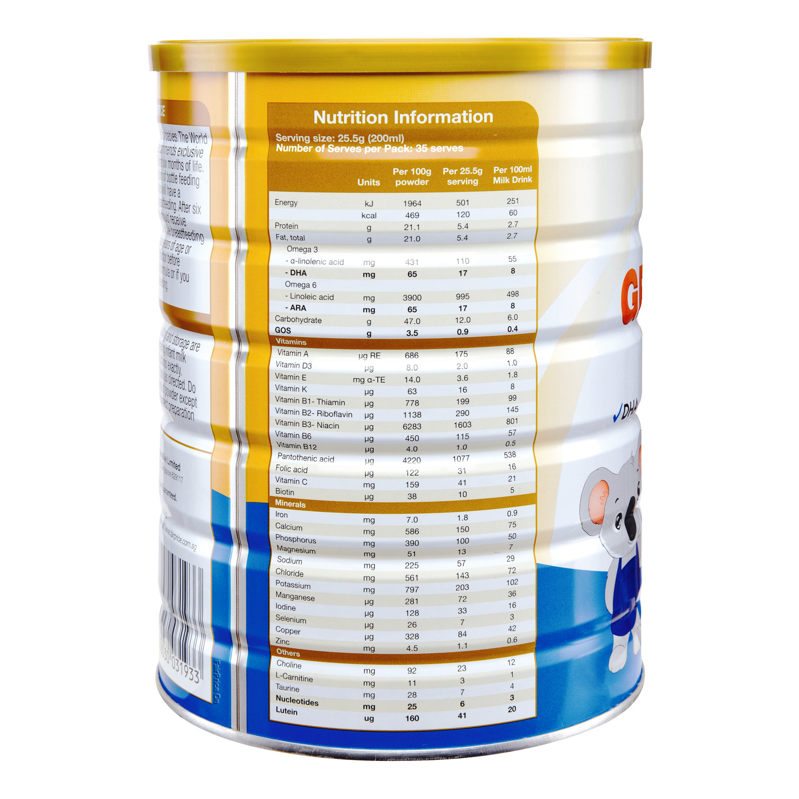 FairPrice Gold Growing Up Milk Formula - Stage 3 | NTUC FairPrice