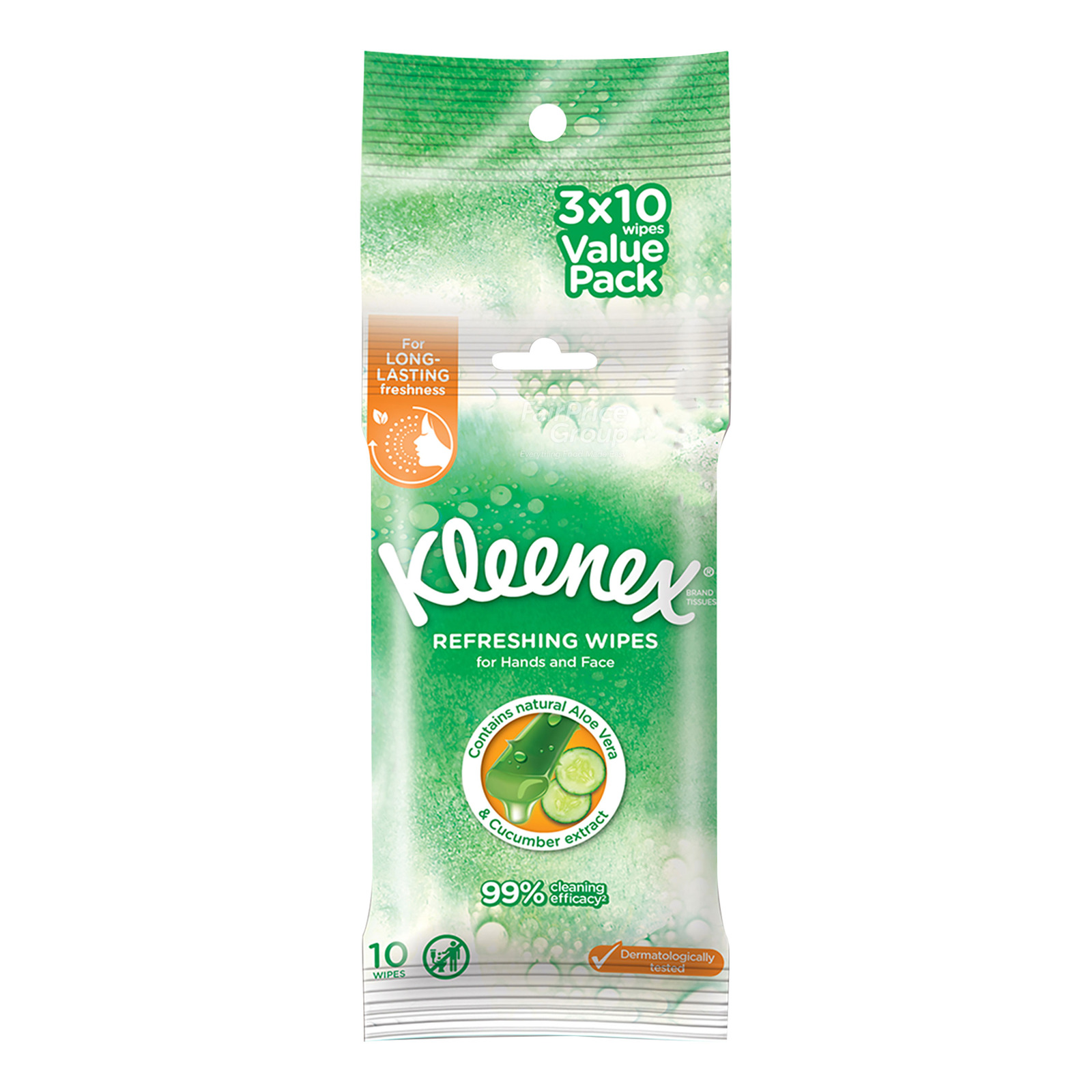 Kleenex Hand & Face Moist Wipes - Refreshing | NTUC FairPrice