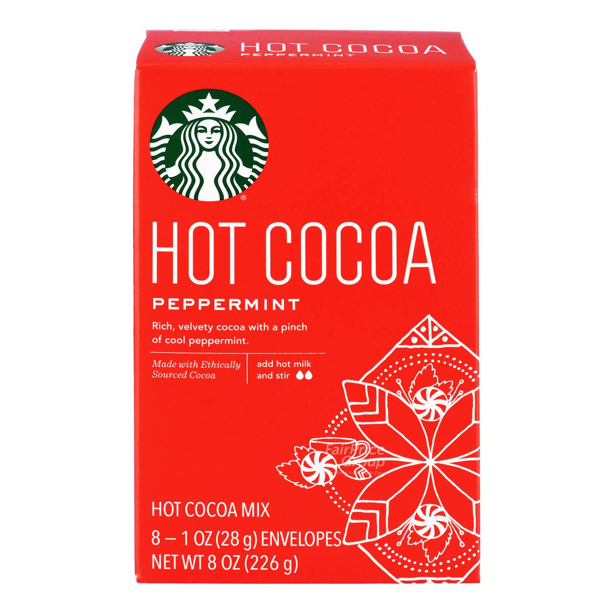 Starbucks Hot Cocoa Mix - Peppermint 8 x 28g | NTUC FairPrice