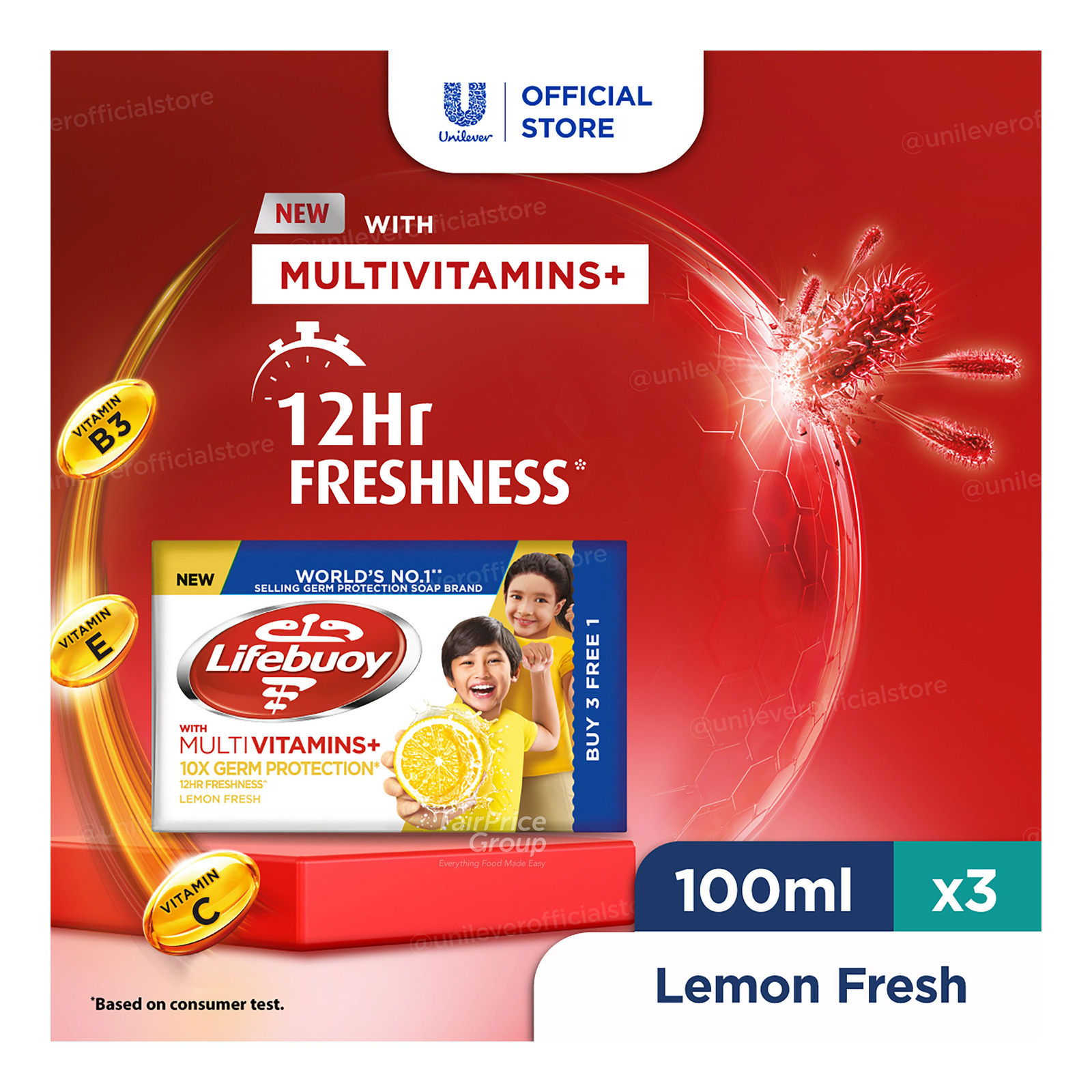 Lifebuoy Bar Soap - Lemon Fresh | NTUC FairPrice