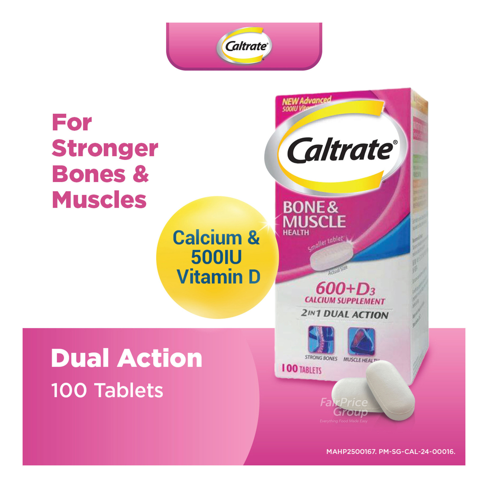 Caltrate Bone & Muscle Health Calcium Supplement | NTUC FairPrice