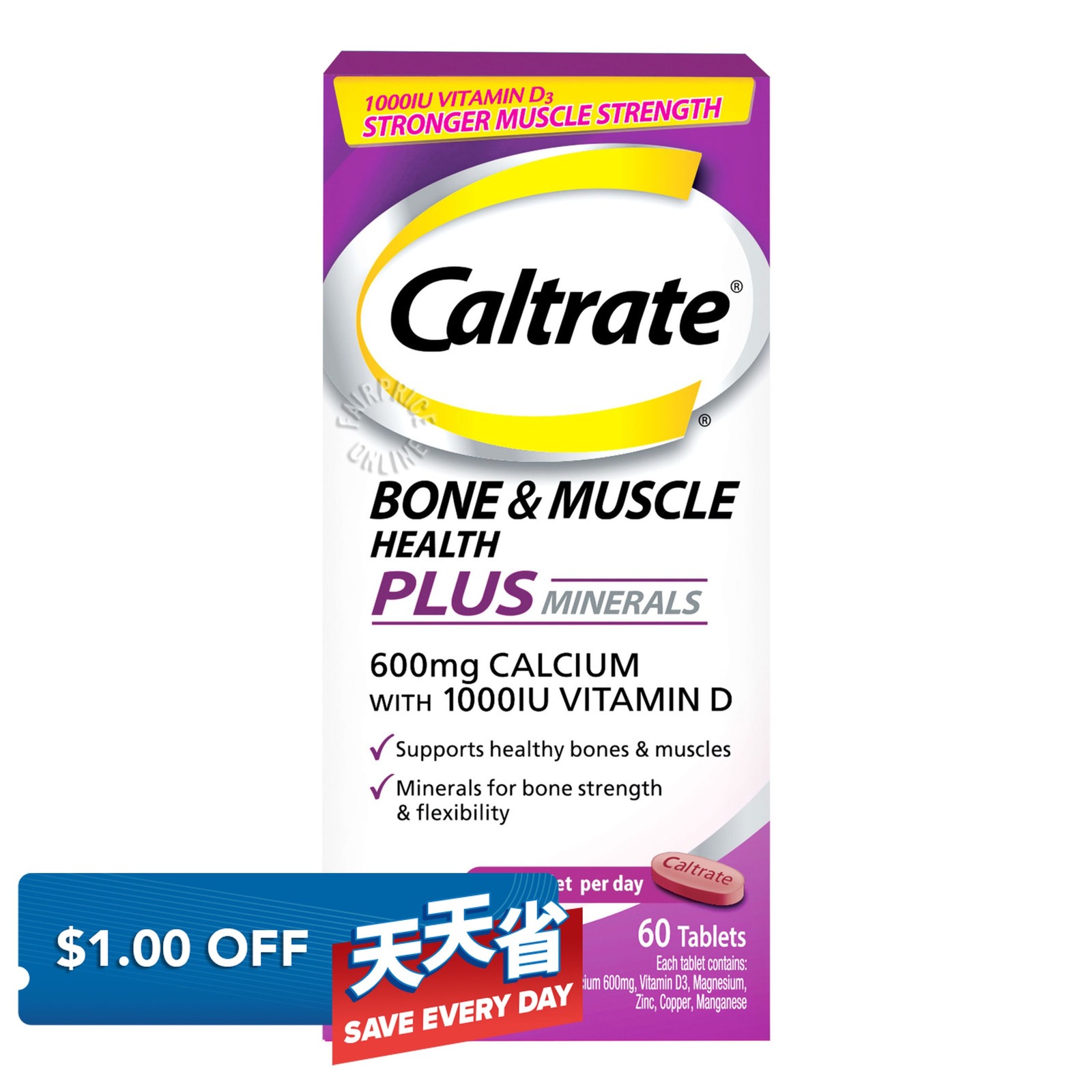 Caltrate Bone And Muscle Health Plus Minerals Supplement Ntuc Fairprice
