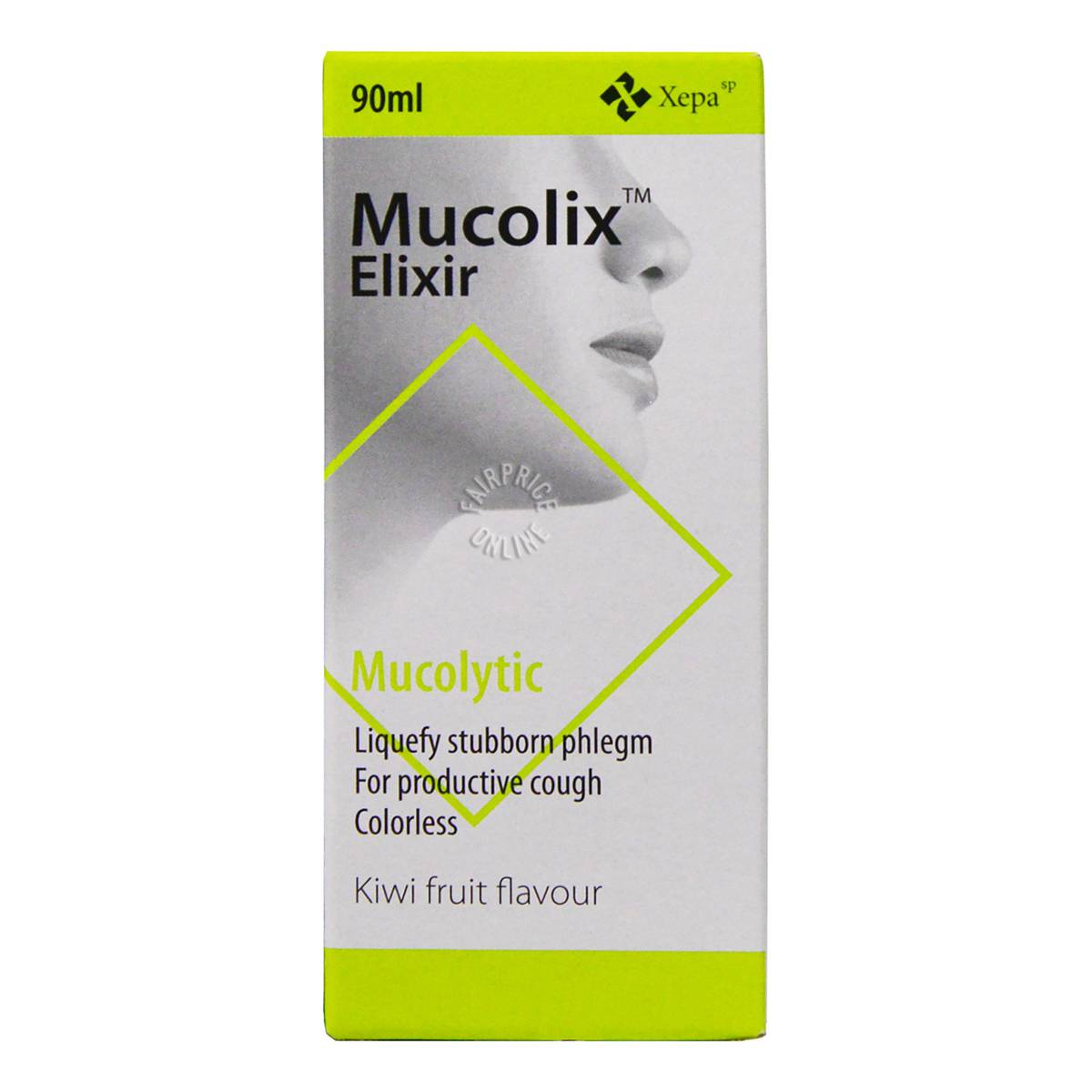 Mucolix Elixir for Cough - Kiwi Flavour | NTUC FairPrice