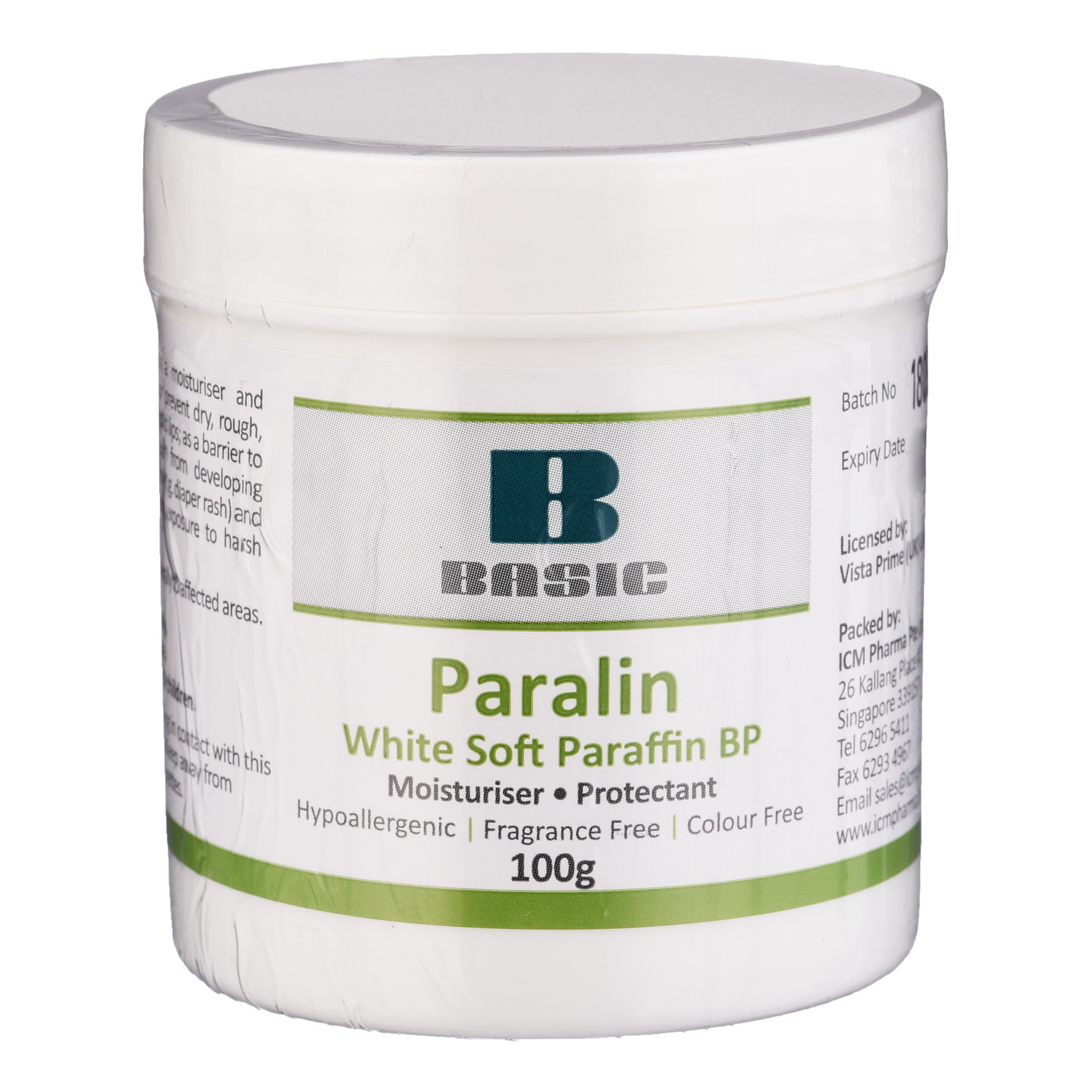 Basic White Soft Paralin BP Moisturiser | NTUC FairPrice