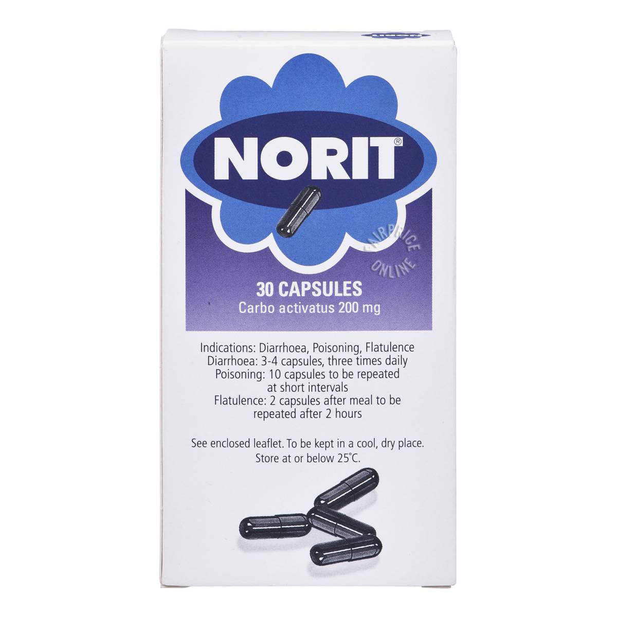 Norit Carbo Activatus 200mg | NTUC FairPrice