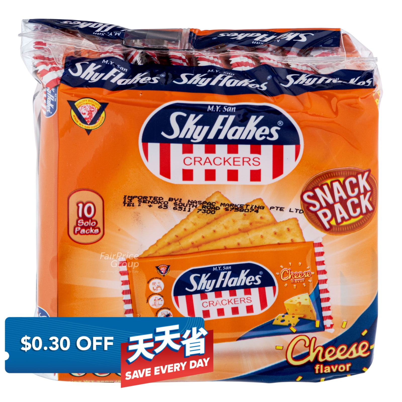 M.Y. San Sky Flakes Crackers - Cheese | NTUC FairPrice