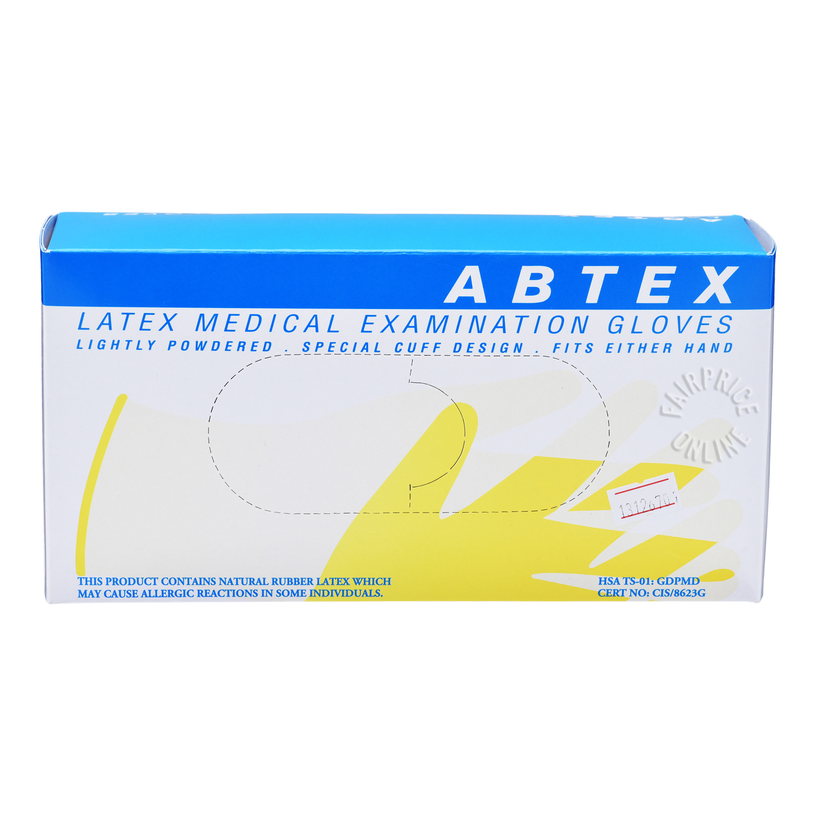 Abtex Latex Medical Examination Gloves - L | NTUC FairPrice