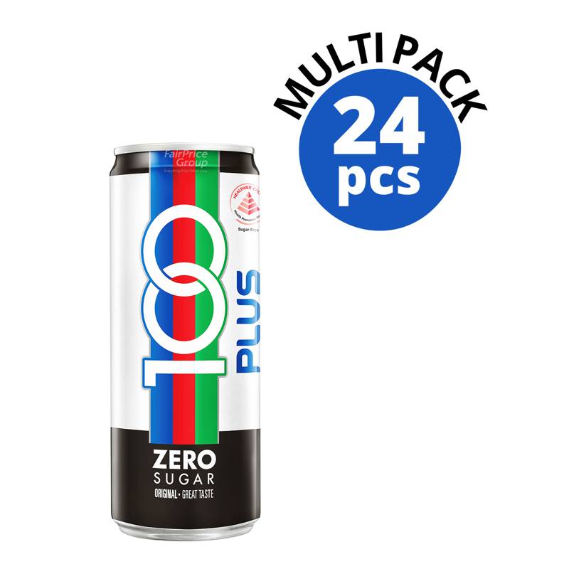 100 Plus Zero Sugar Can Drink - Original | NTUC FairPrice