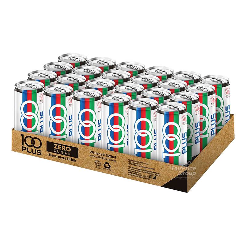 100 Plus Zero Sugar Can Drink - Original | NTUC FairPrice