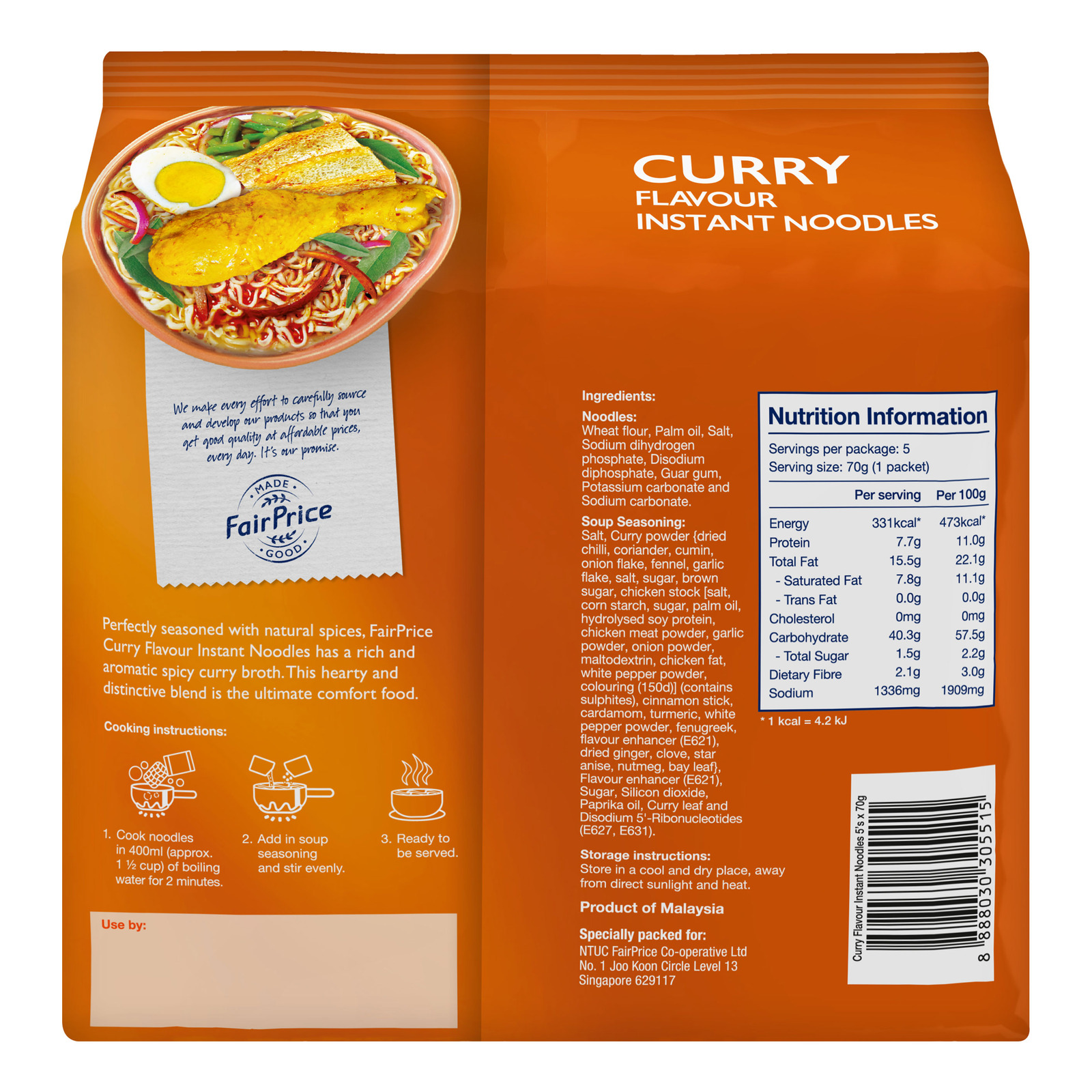 FairPrice Instant Noodles - Curry | NTUC FairPrice