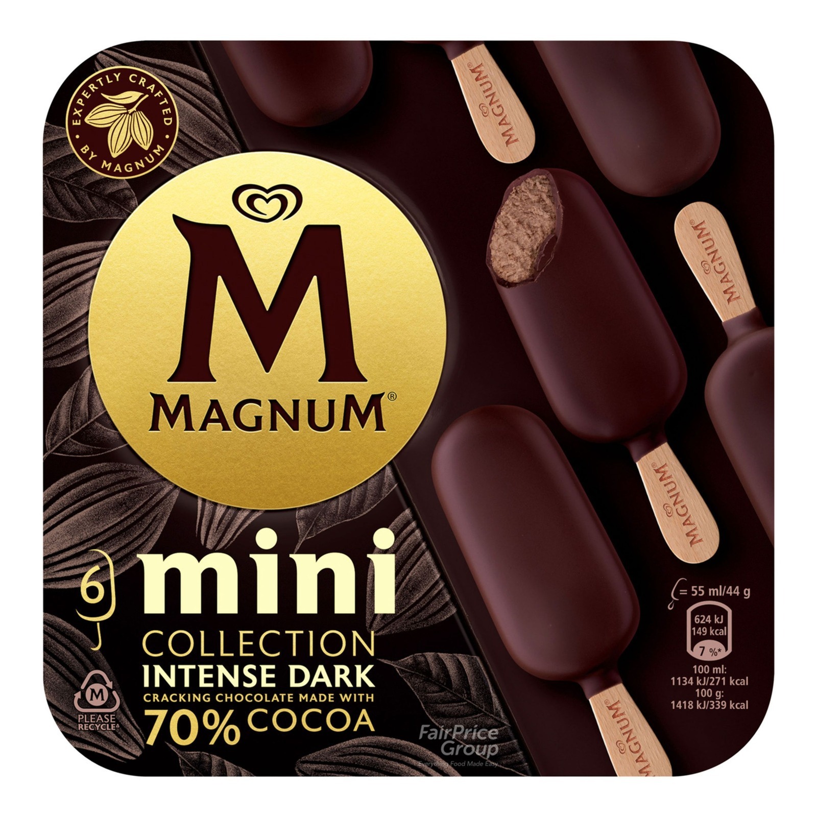 Magnum Mini Ice Cream - Intense Dark | NTUC FairPrice
